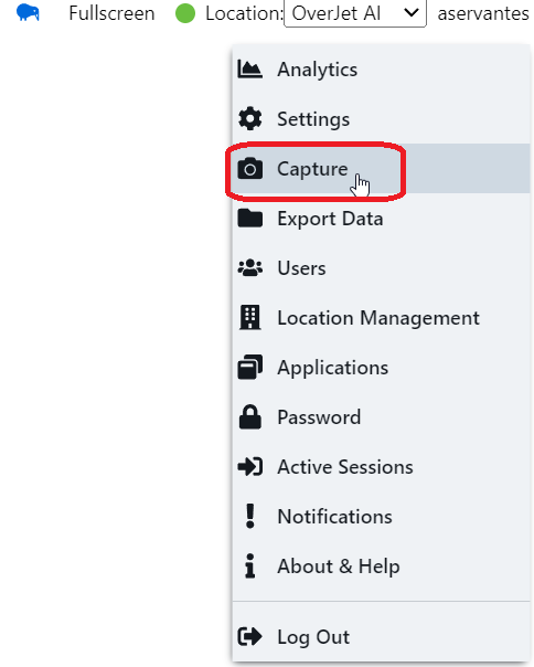 XVWeb Capture Device Settings Menu – Apteryx