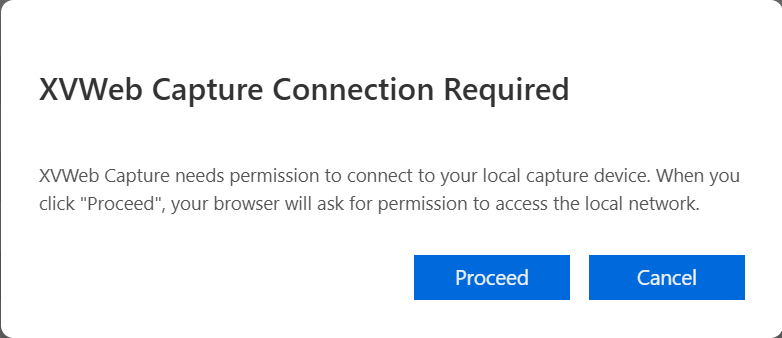 Enabling Local Access Permissions for XVWeb Capture in Google Chrome ...
